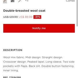 Mango | Jackets & Coats | Mango Double Breasted Wool Coat | Poshmark
